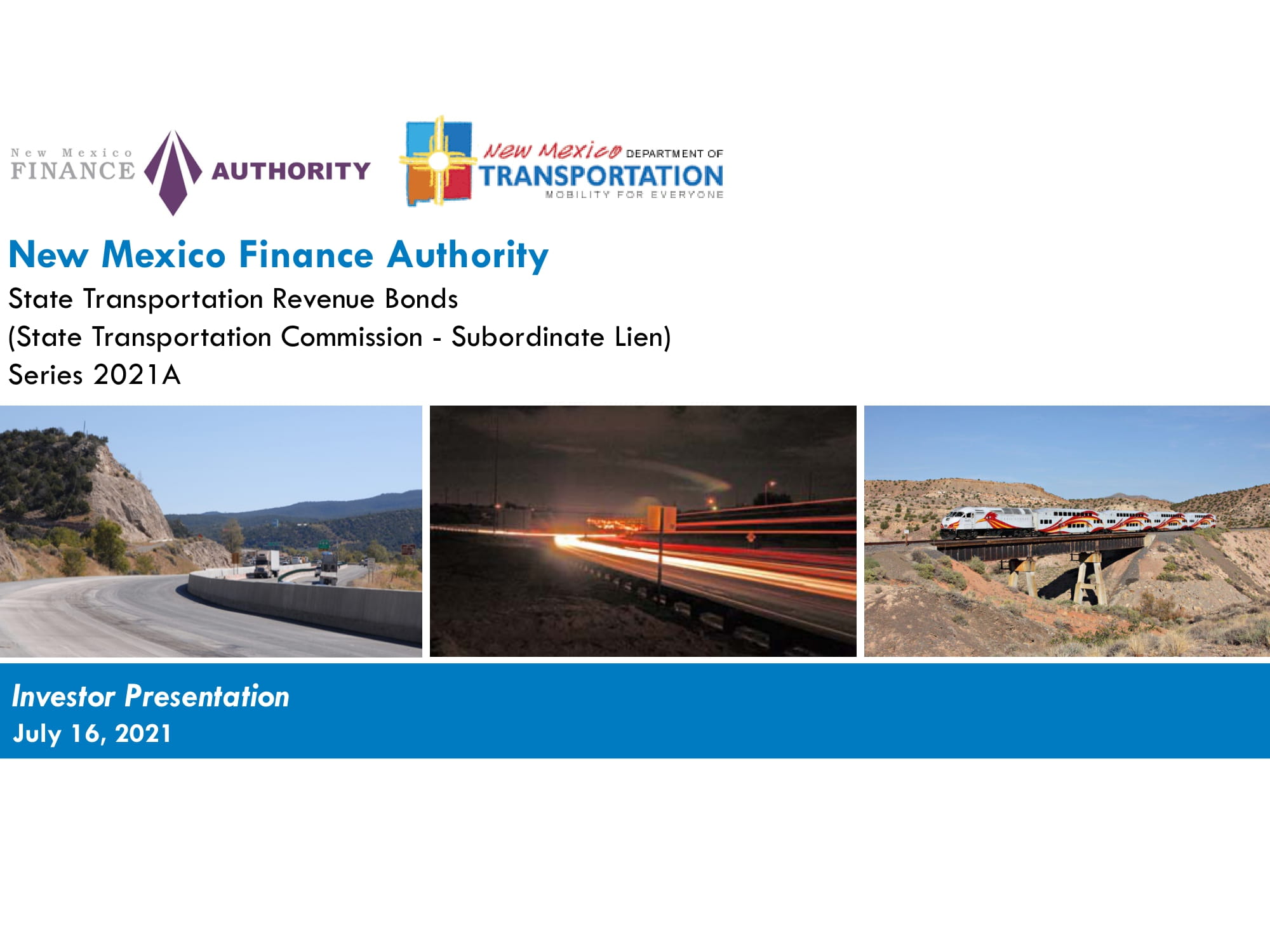 Offerings, Ratings, Roadshows | NMFA NMDOT | BondLink