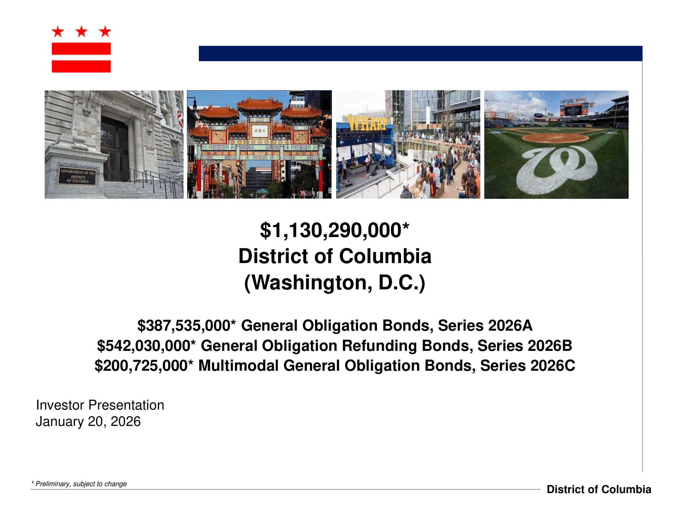 Bond Offering | District of Columbia (Washington, DC) | BondLink