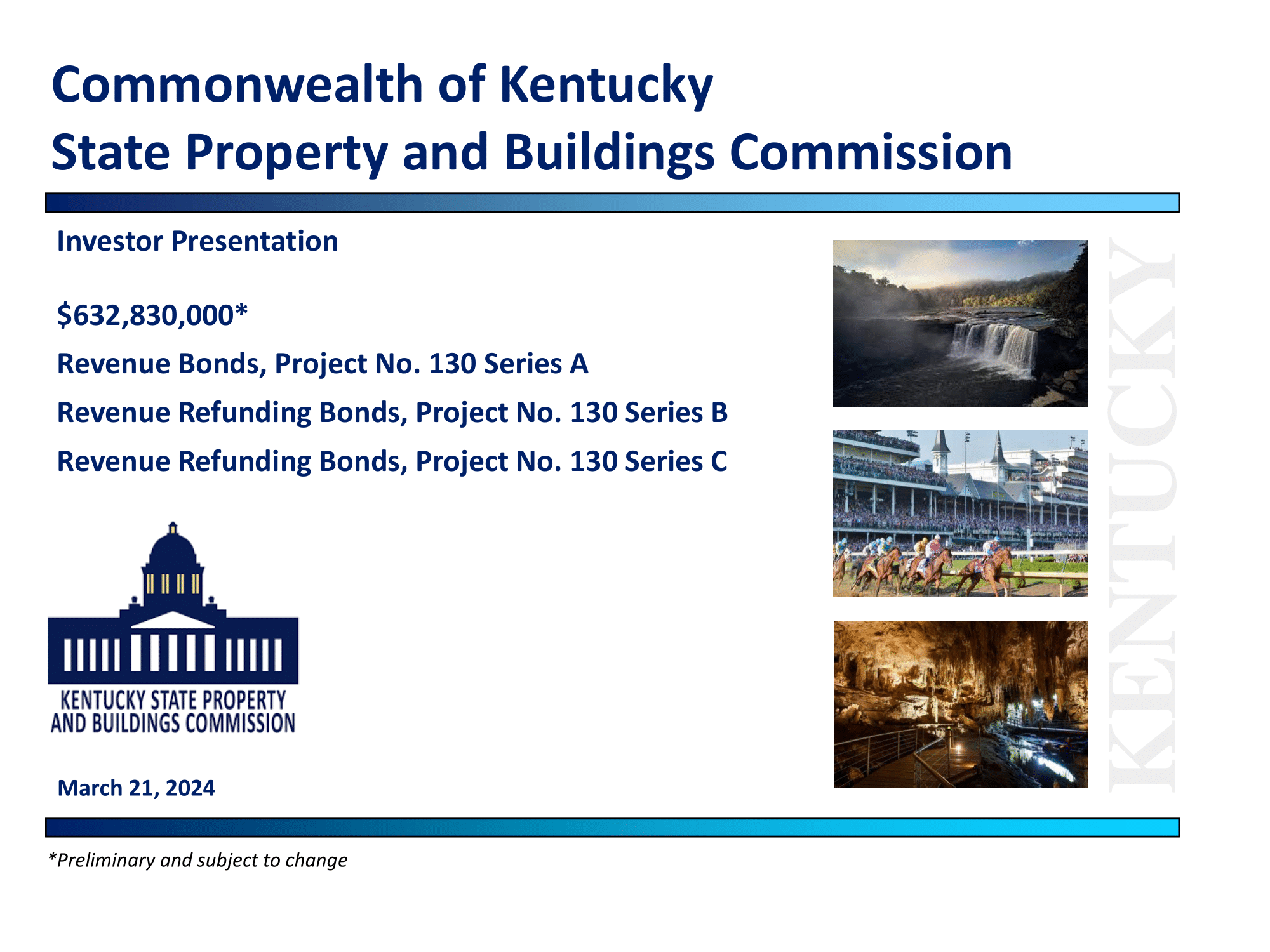 Bond Offering | The Commonwealth of Kentucky | BondLink