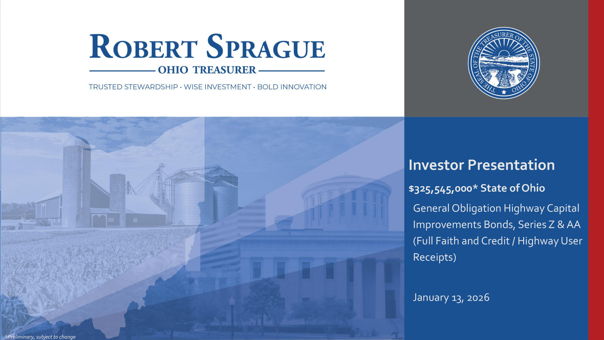 Bond Offering | Ohio Transportation Bond Programs | BondLink